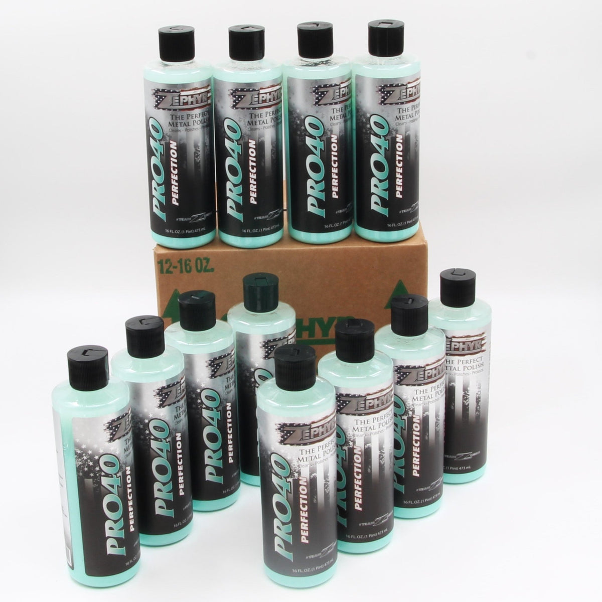 Zephyr Pro 40 Metal Polish - Bulk Box of 12 Bottles (473ml) - Buy & Sa ...