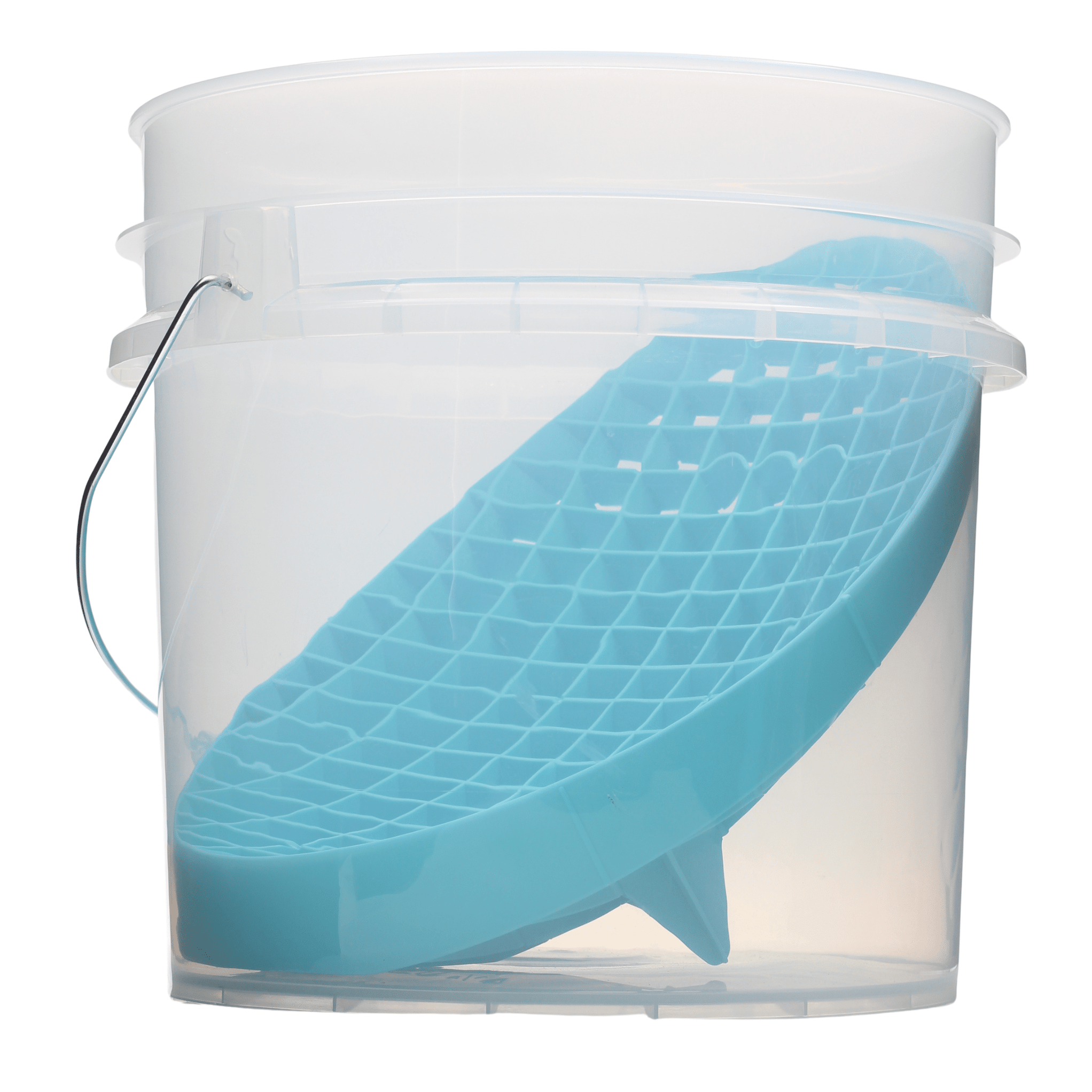 Clear Wash Bucket + Mint Blue Mitt Slide Kit – Transparent Bucket With ...