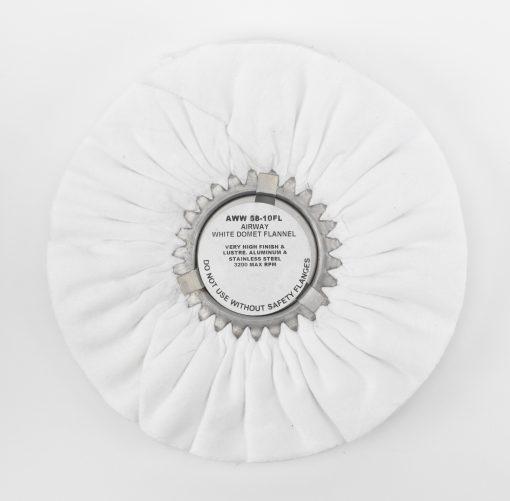 Metal Polishing Wheels - White Domet Flannel 10" Wheel (254 mm) — Lovecars