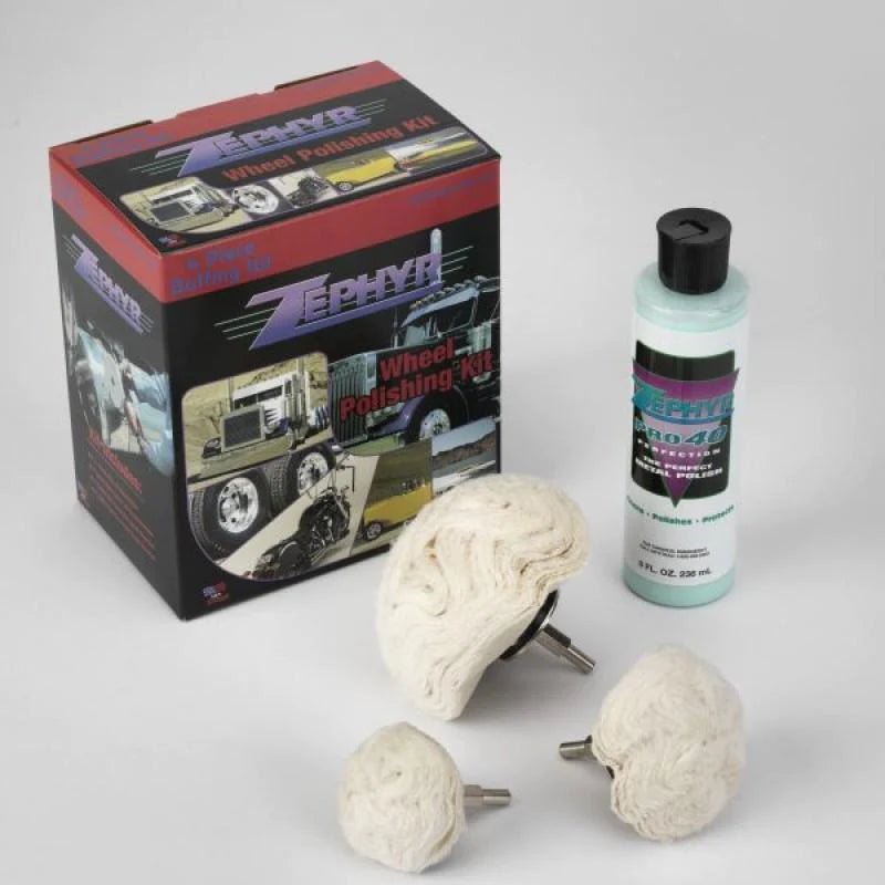 Zephyr Wheel Metal Polishing Kit (for drill, Pro40) — Lovecars